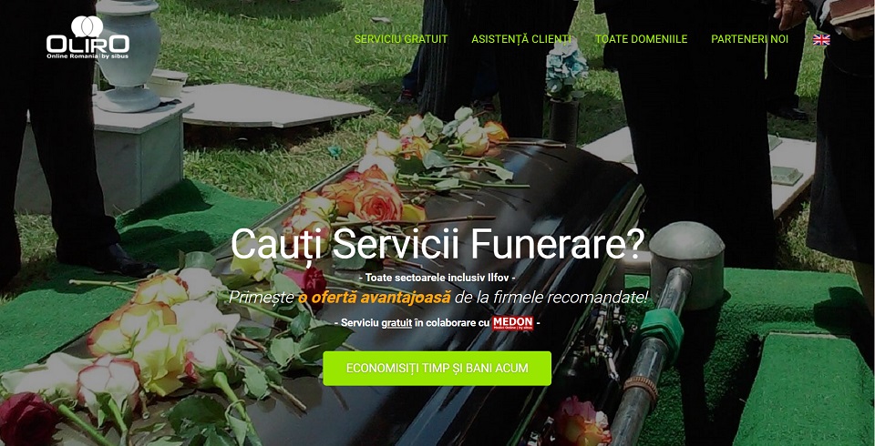 SERVICII FUNERARE 24/7 • Pompe Funebre NON STOP în toată România • OlirO.ro
